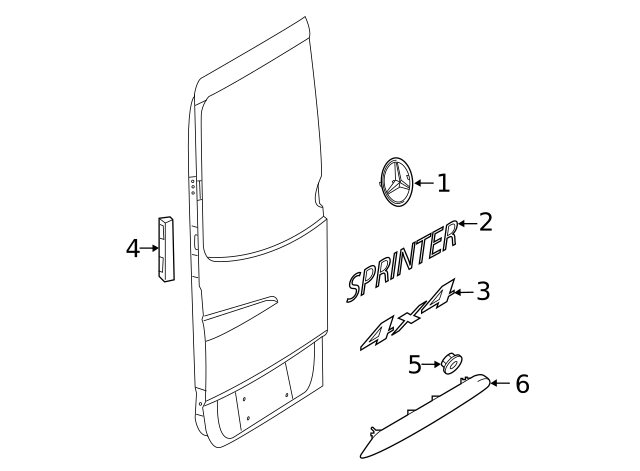 906-817-94-14 - Nameplate 2019-2021 Mercedes-Benz | Mercedes-Benz USA Parts