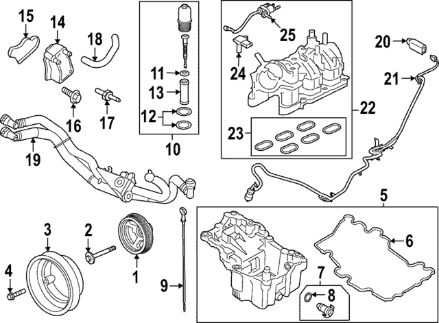 2018-2024 Ford Purge Control Valve JL3Z-9B325-C | Ford OEM Parts Outlet