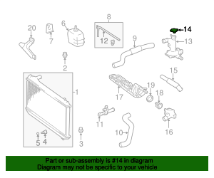 16401-62090 - Radiator Cap 1992-2006 Lexus | AutoNationParts.com