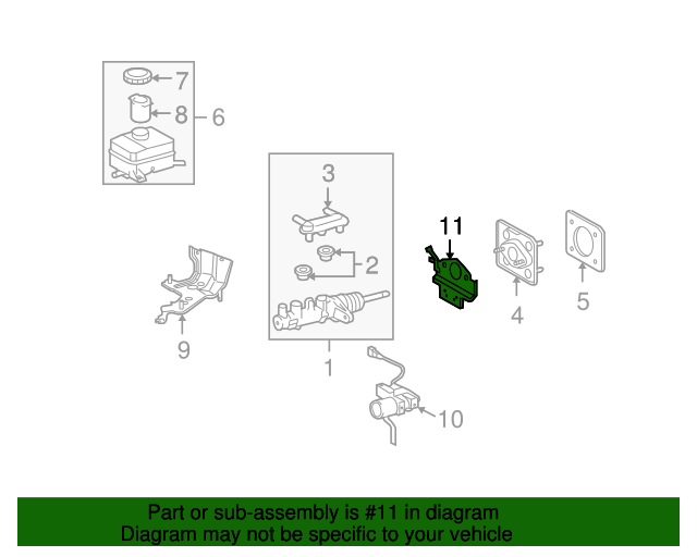 47273-48010 - Power Brake Booster Bracket - 2006-2019 Toyota | OEM ...