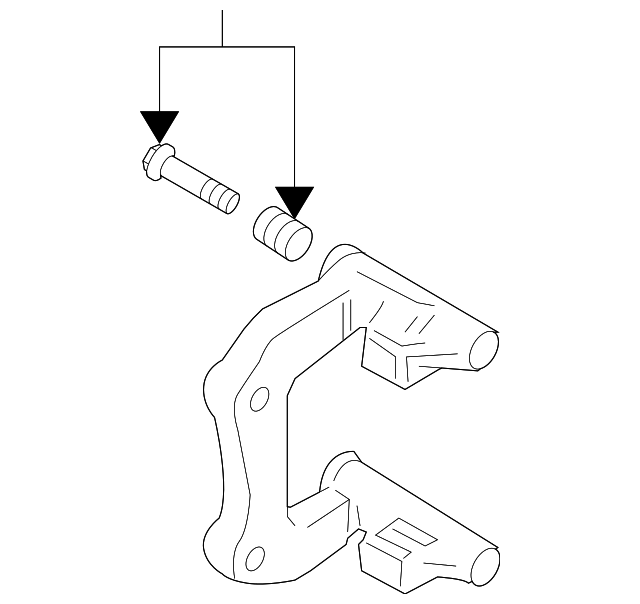 4F0-615-425-F - Caliper Mount 2005-2011 Audi | Audi OEM Parts