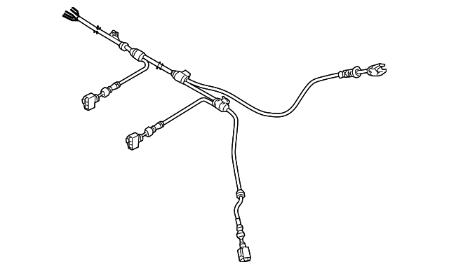 2007-2011 Audi ABS Wheel Speed Sensor Wiring Harness 4F0-972-253-AE ...