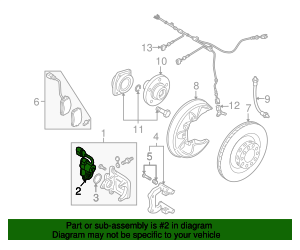 4F0-998-281-B - Parking Brake Actuator 2007-2011 Audi | AutoNationParts.com