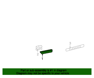 211-690-01-62-9999 - Body Side Molding 2003-2009 Mercedes-Benz ...