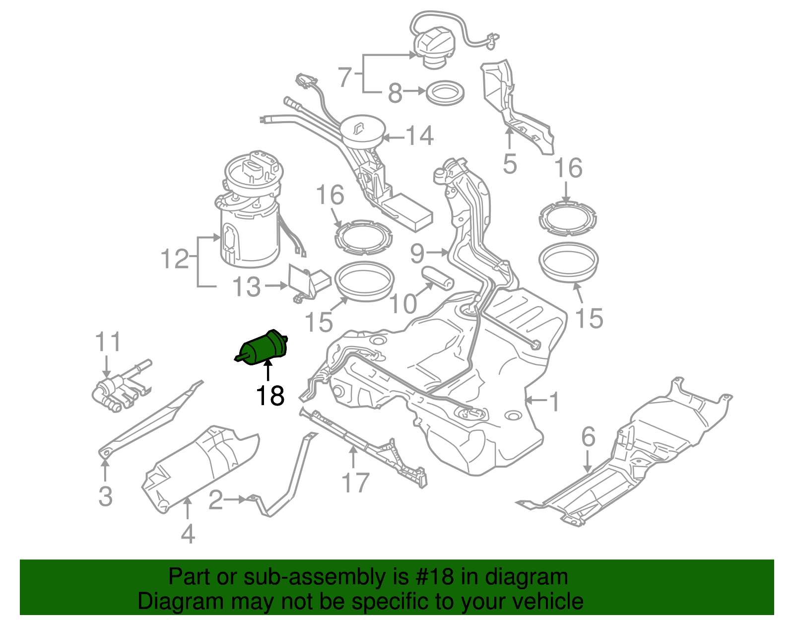 2005-2010 Audi Fuel Filter 4F0-201-511-D | OEM Parts Online