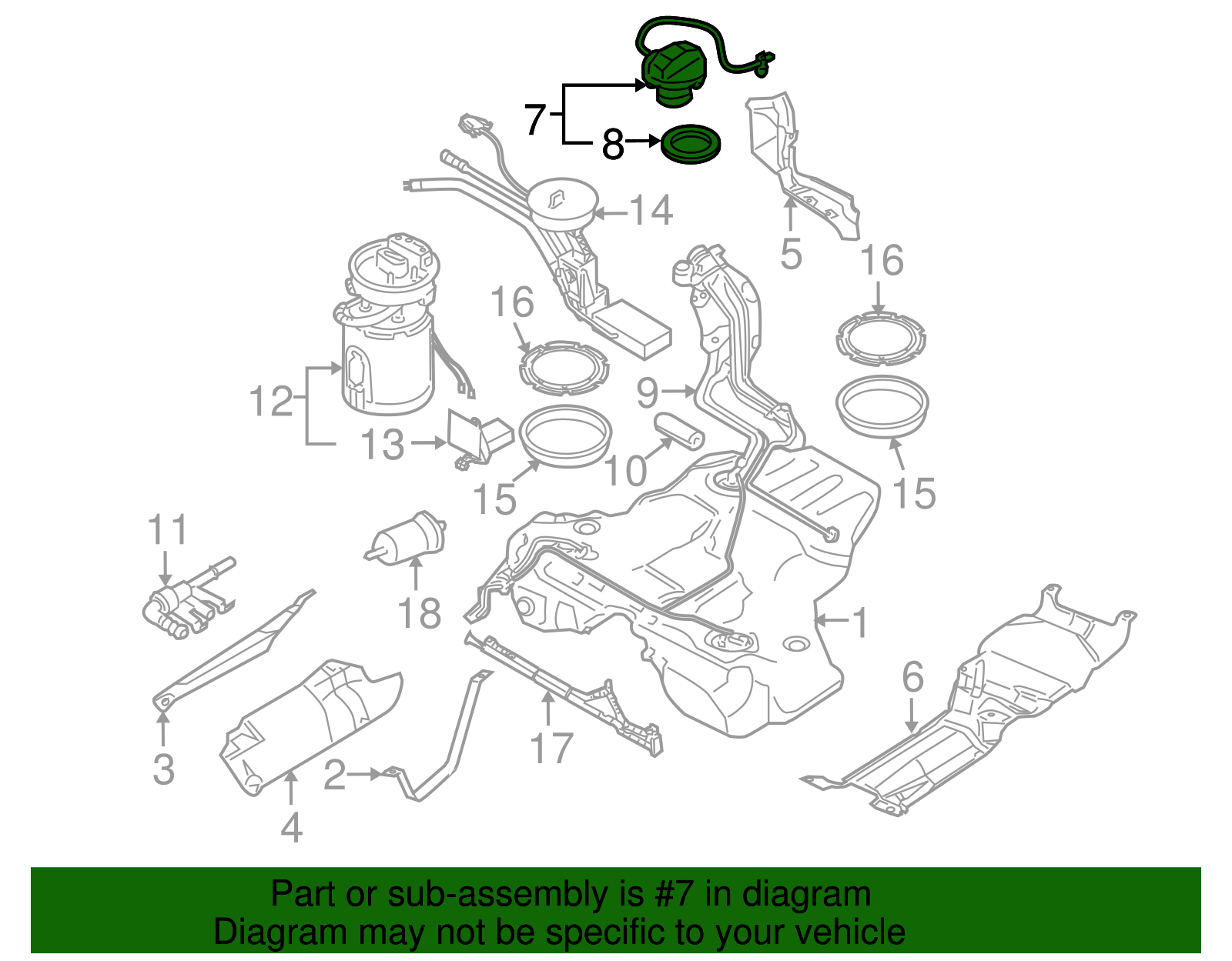 2005-2011 Audi Fuel Cap 4F0-201-550-J | OEM Parts Online