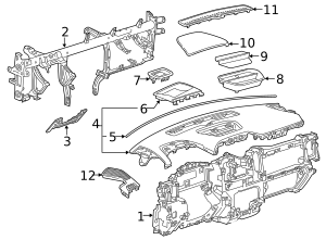 2019-2021 Chevrolet Bezel 84502393 | TascaParts.com