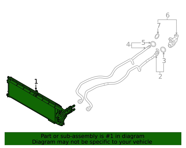 2020-2024 BMW Transmission oil cooler 17-21-9-487-254 | AutoNation Parts