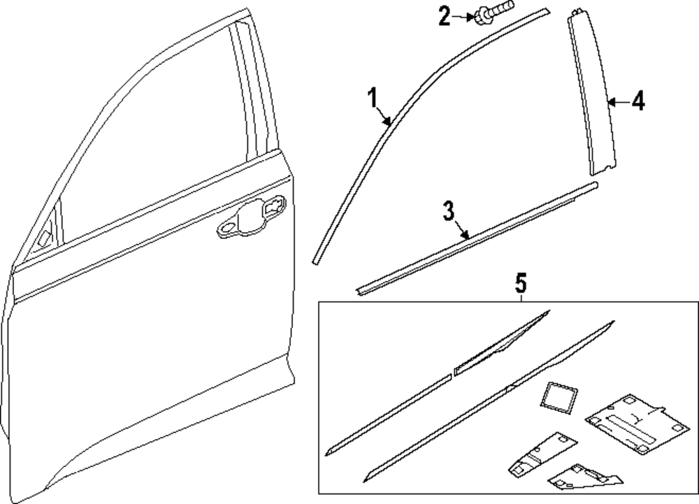 72425-30A-A11 - 2023-2025 Honda Accord - Frame Molding | Genuine Honda ...