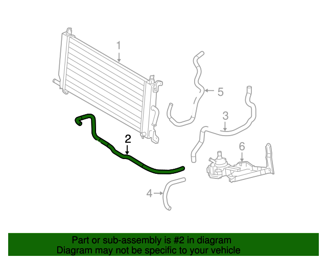 87245-48640 - Hose 2006-2008 Lexus RX400h | AutoNationParts.com