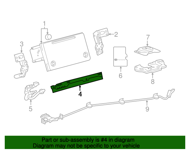 2014-2022 Toyota Receiver 86180-35050 | Toyota San Diego Parts