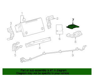 2016-2024 Toyota Antenna 86860-0E070 | Toyota Parts Center