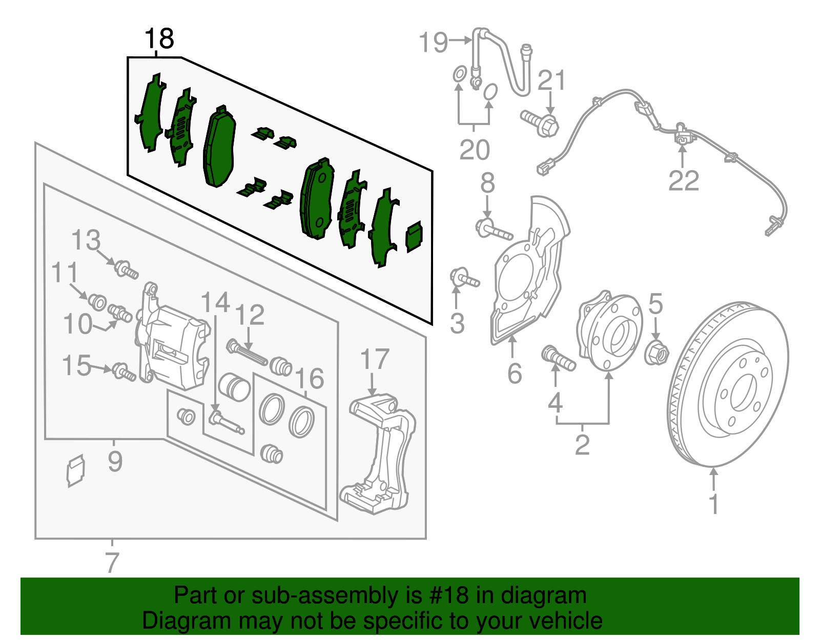 G4YA-33-28ZB - Genuine OEM Mazda Disc Brake Pad Sub Set Front Caliper ...
