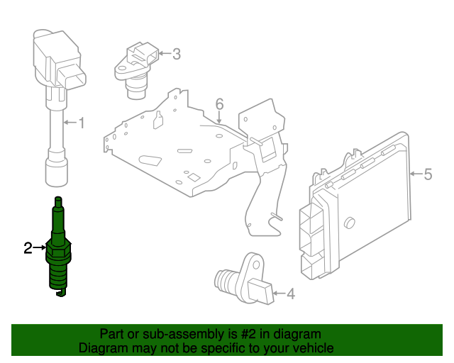2017-2022 Nissan Spark Plug 22401-1VA1C | OEM Parts Online