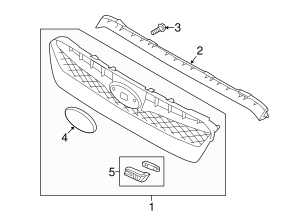 2018-2021 Subaru Grille Assembly Spacer 91176VA010 | Subaru Parts Pro