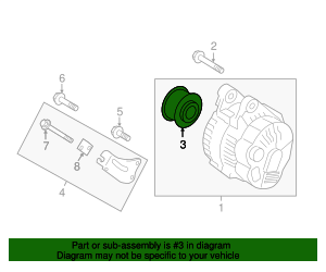 2011-2017 Hyundai Pulley 37320-2E000 | OEM Parts Online