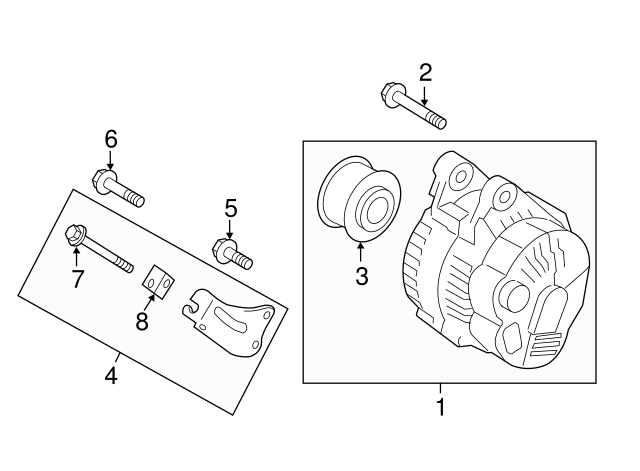 37463-33000 - Alternator Bracket Adjust Nut - 1995-2021 Hyundai | World ...