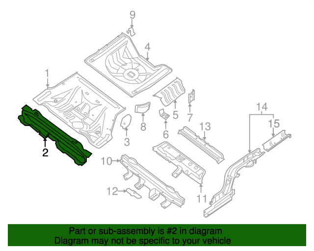 2012-2020 Nissan Floor Extension G4515-ZX6AA | QuirkParts