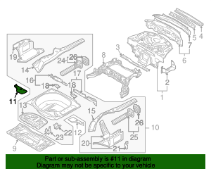 41-12-7-128-978 - Front Support - 2004-2010 BMW | BMWPartsHub