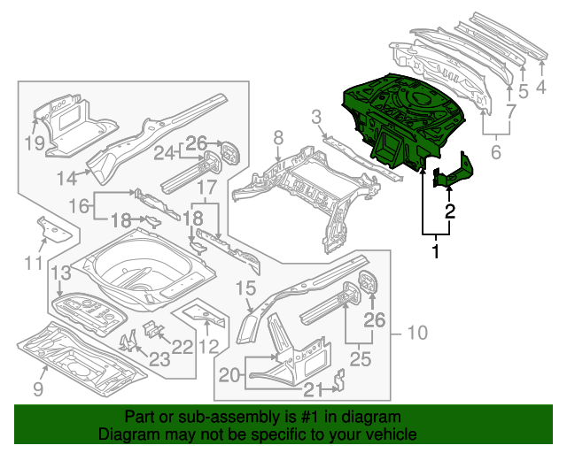 41137135453 - 2004-2010 BMW Partition Panel (41-13-7-135-453) | BMW of ...