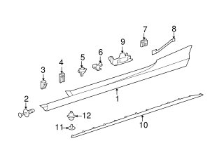 002-991-02-71 - Rocker Molding Clip Mercedes-Benz USA Parts