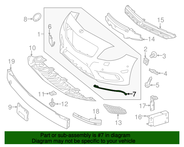 117-885-14-22-64 - Trim Molding 2014-2016 Mercedes-Benz | Mercedes-Benz ...
