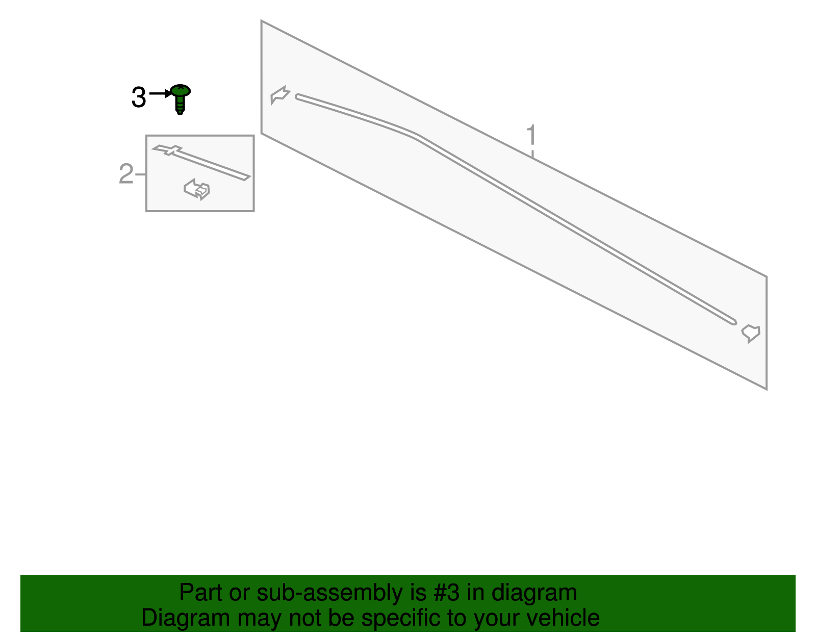 Genuine OEM Ford Part - Roof Molding Screw W717140-S439 | Genuine OEM ...