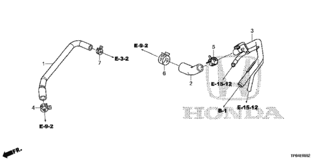 11856-5G0-A00 - Tube, PCV (A) - 2013-2017 Honda | Genuine Honda Parts