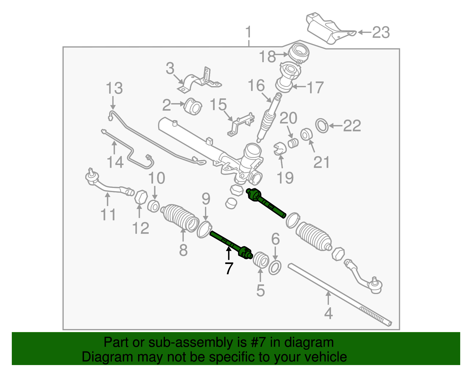 56540-2K000 - Inner Tie Rod 2012-2013 Kia Soul | Kia.Parts Store