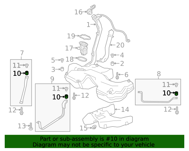 2017-2022 Audi Tank Strap Isolator 8W0-201-840 | Audi USA Parts