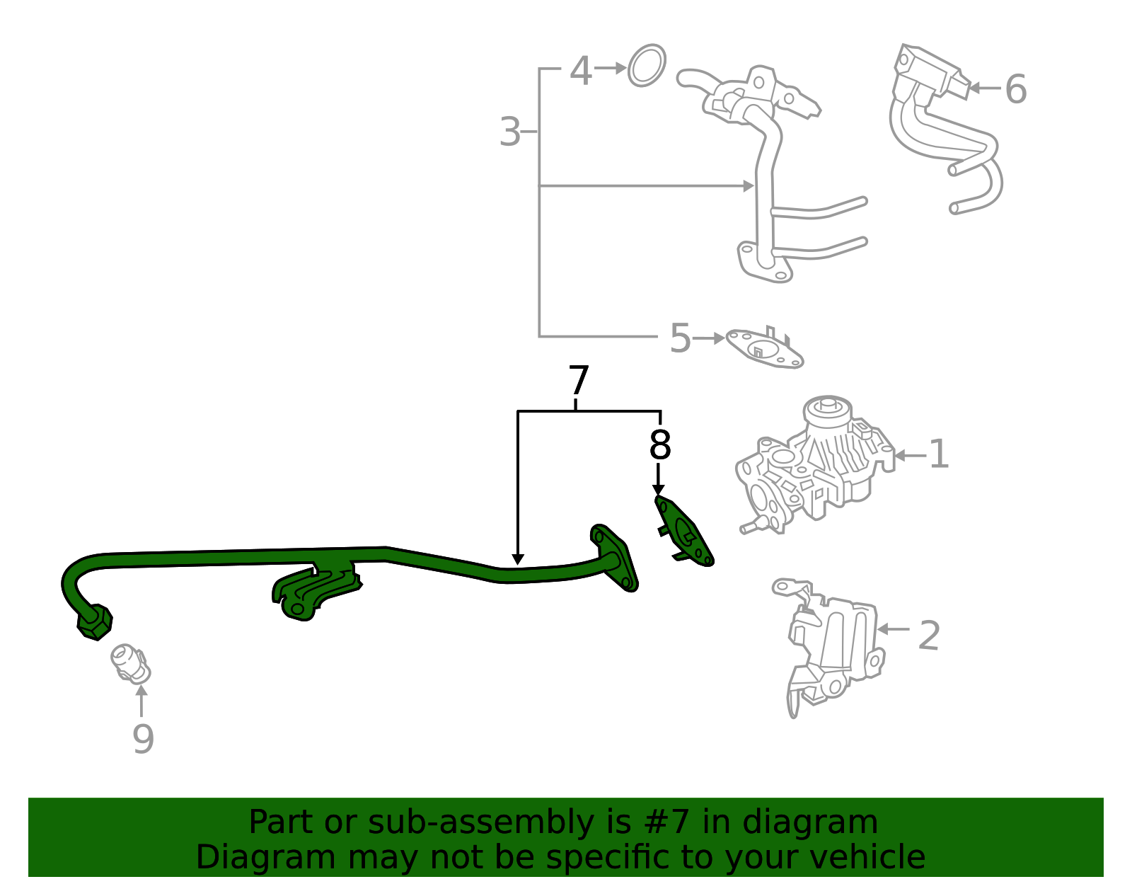 2018-2024 Ford Exhaust Gas Re-Circulation (Egr) Tube JL3Z-9D477-A ...
