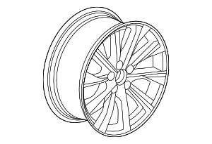 84256502 - 19 Wheels, Gloss Black 5-Split, Spoke, 4 Pc - 2020-2025 ...