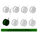 2020-2024 Cadillac CT4 18x8 Aluminum Wheel 84523081 GM | GMPartsDirect.com