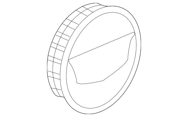 2016-2024 Cadillac Button Style Center Cap in Black with Crest Logo ...