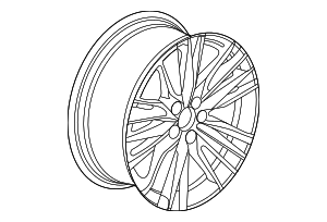 2020-2023 Cadillac 19 Wheels, Gloss Black 5-Split, Spoke, 4 Pc 84256502 ...