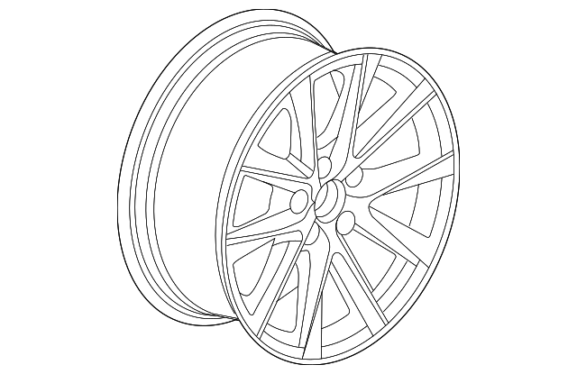 2020-2024 Cadillac CT4 18x8 Aluminum Wheel 84523081 | QuirkParts