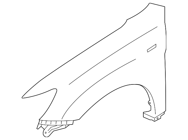 2011-2015 Mitsubishi Outlander Sport Fender 63112W110P ...