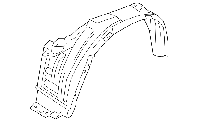 2016-2019 Mitsubishi Outlander Sport Fender Liner 5370C175 | QuirkParts