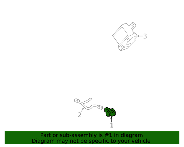 2015-2021 GM Primed Parking Assist Alarm Sensor 84510253 ...