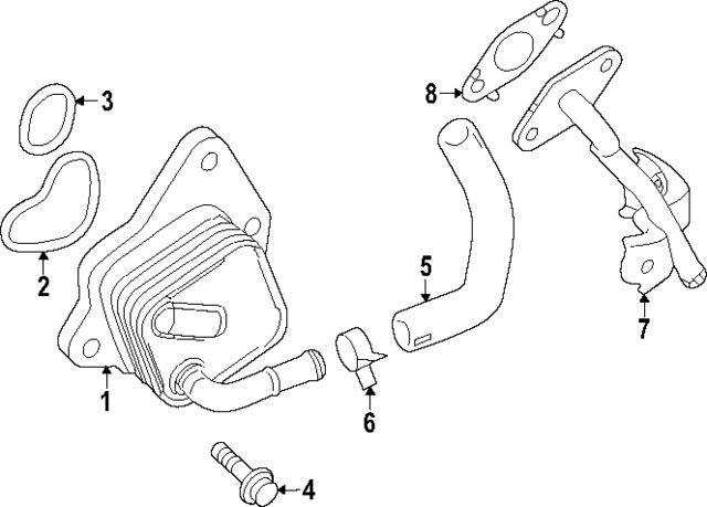 15710-F0020 - Oil Cooler Assembly 2023-2024 Toyota | Longo Toyota Parts