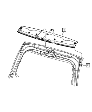 2011-2020 Mopar Lift-Gate Spoiler 1SF62TZZAH | Mopar eStore