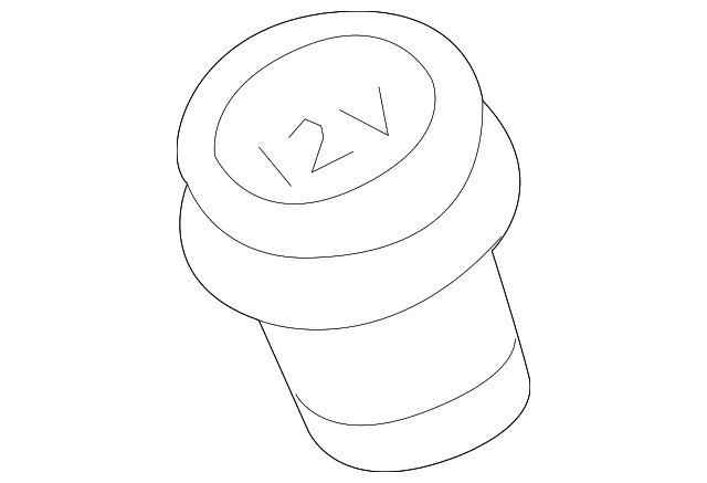 61349392052 - 2019-2023 BMW 12 Volt Accessory Power Outlet Cover (61-34 ...