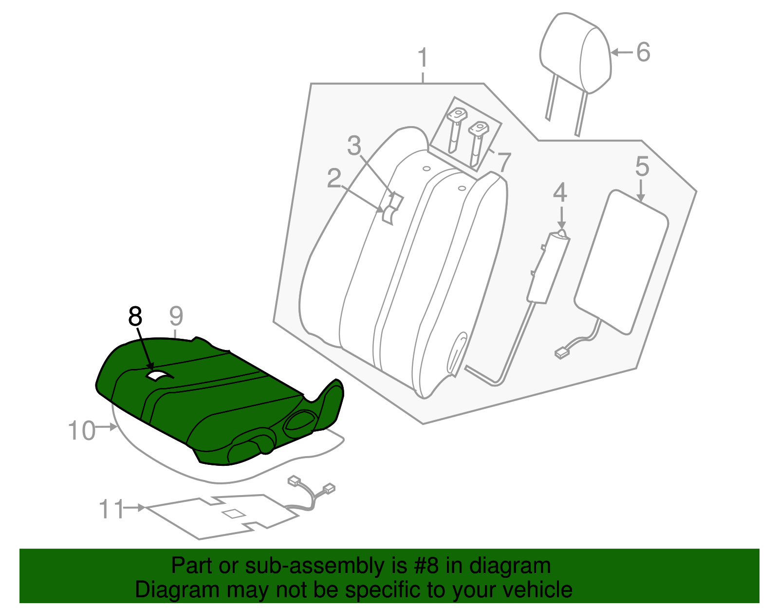 TE70-88-161-34 - Cushion Cover 2010-2012 Mazda CX-9 | Florida Mazda Parts