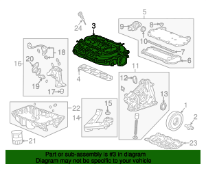 2009-2012 Acura RL Intake Manifold 17160-RKG-A01 | OEM Parts Online