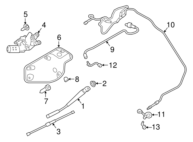 Genuine OEM Washer Hose Part# LR112046 Fits 2018-2023 Land Rover ...