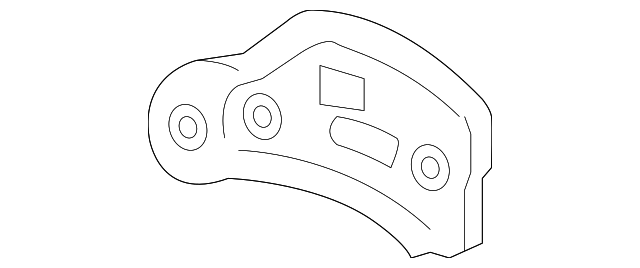 53718-0E070 - Fender Mtg Bkt Plate - 2014-2019 Toyota Highlander | OEM ...