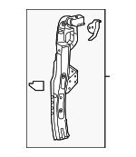 OEM 2014-2019 Toyota Highlander Side Support Part # 53202-0E070 ...