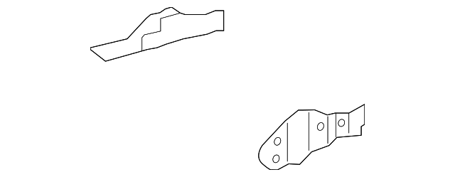 Genuine Toyota Radiator Support Brace part# 57225-0E070 for 2014-2019 ...