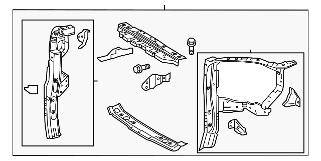 2014-2019 Toyota Highlander Radiator Support 53201-0E904 | OEM Parts Online