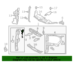 2011-2019 Toyota Highlander Fender Mtg Bkt 53258-0E050 | Toyota Parts